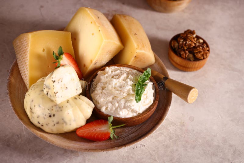 Natural Organic Cheese, Assorted Stock Image - Image of tasty, meal ...
