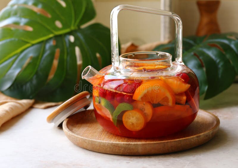 Citrus fruit tea stock photo. Image of glass, water - 176926338