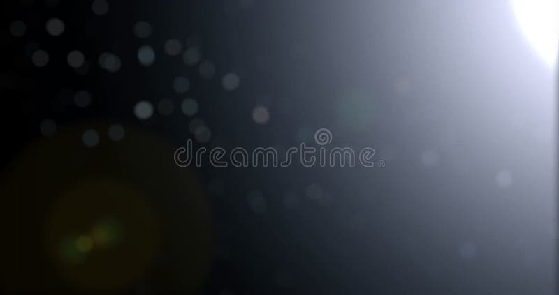 Blurred Dust Particles with the Light Source and Lens Flares Stock ...