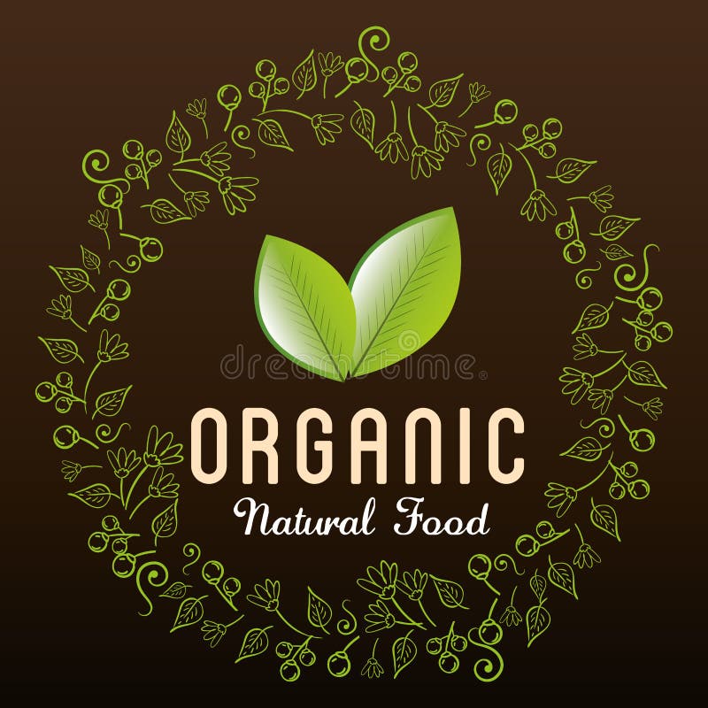 Natural and organic stock vector. Illustration of quality - 64582975