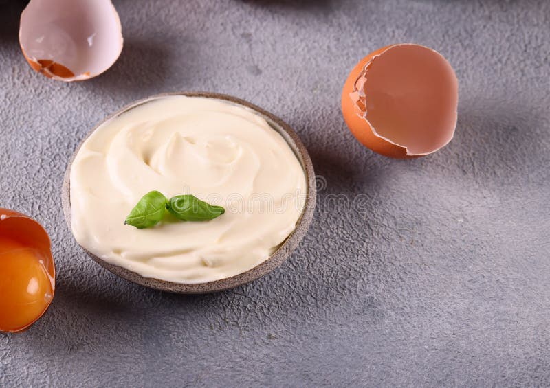Organic Mayonnaise Dressing for Salads Stock Photo - Image of provence ...
