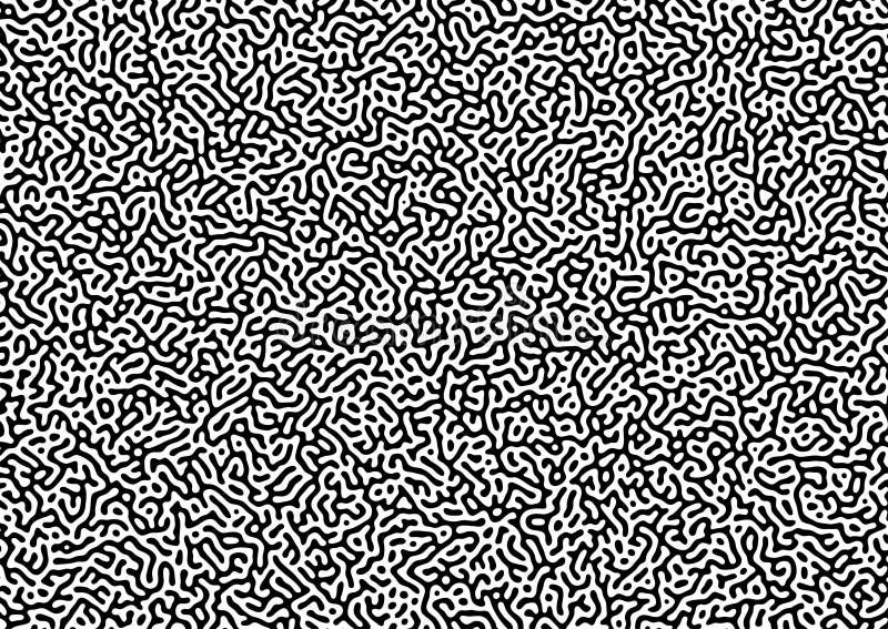 Natural Organic Pattern Design in Black and White Stock Vector ...