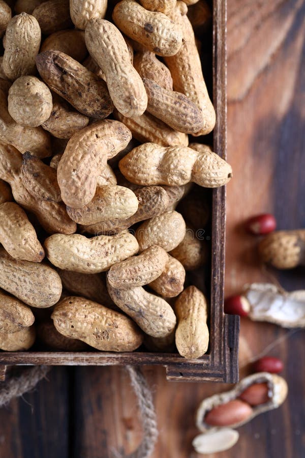 Natural organic peanuts stock photo. Image of seed, macro - 202044930