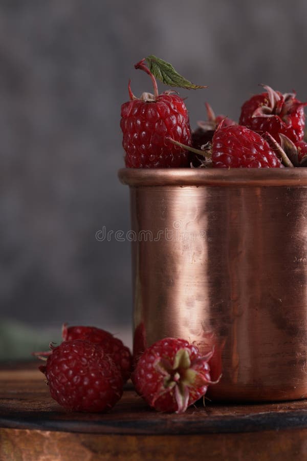 Natural Organic Ripe Raspberries Stock Image - Image of closeup, juicy ...