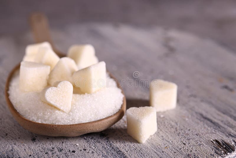 Organic Sugar Sand and Refined Sugar Stock Photo - Image of brown ...