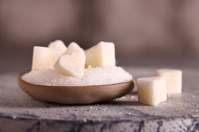 Organic Sugar Sand and Refined Sugar Stock Photo - Image of spoon ...
