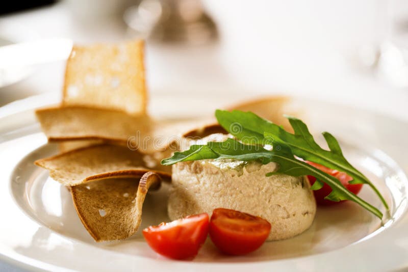 Natural paste with bread stock image. Image of appetizer - 168237455