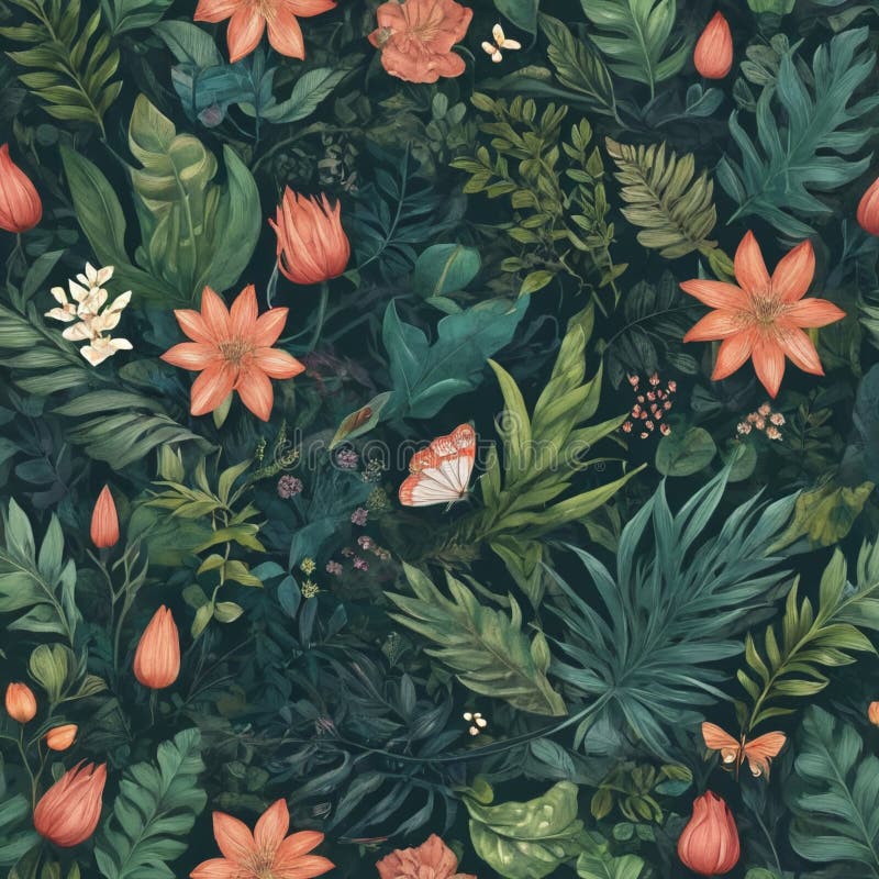 Natural Pattern from a Collection of Green Leaves Full Frame Stock ...