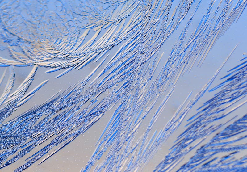 Natural Pattern on Glass at Dawn of the Sun Stock Photo - Image of ...