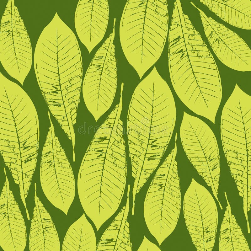 Natural pattern leaves stock illustration. Illustration of linear ...