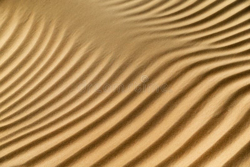 Natural Pattern of the Sand Dune in the Desert in Abu Dhabi. Closeup ...