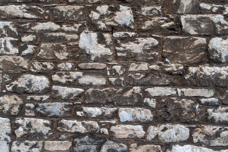 Traditional Stone Cottage Wall Background Stock Photo - Image of ...