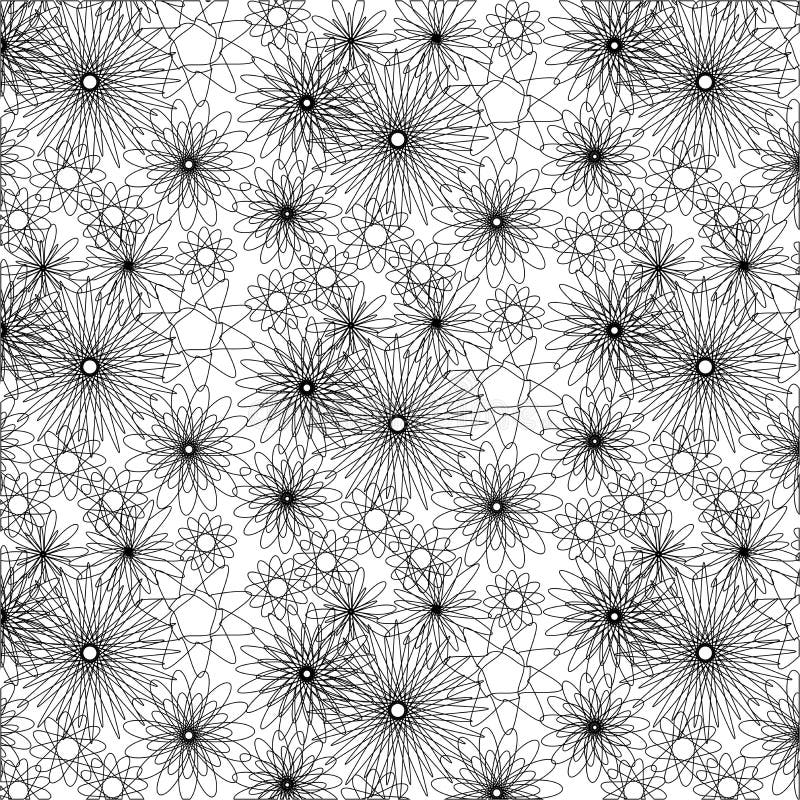 Natural Pattern or Wallpaper with Different Flowers Stock Vector ...