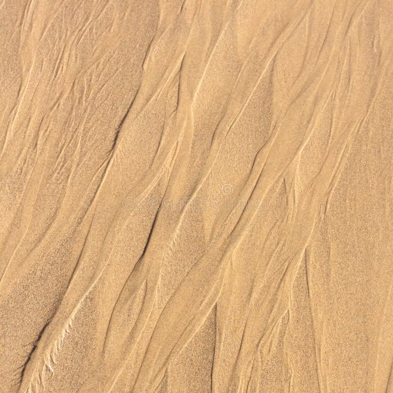 Natural Patterns in the Sand Left by the Waves and the Wind. Image ...