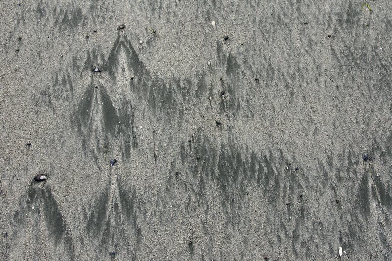 Natural Patterns in the Sand Look Like Pointed Mountains Stock Photo ...