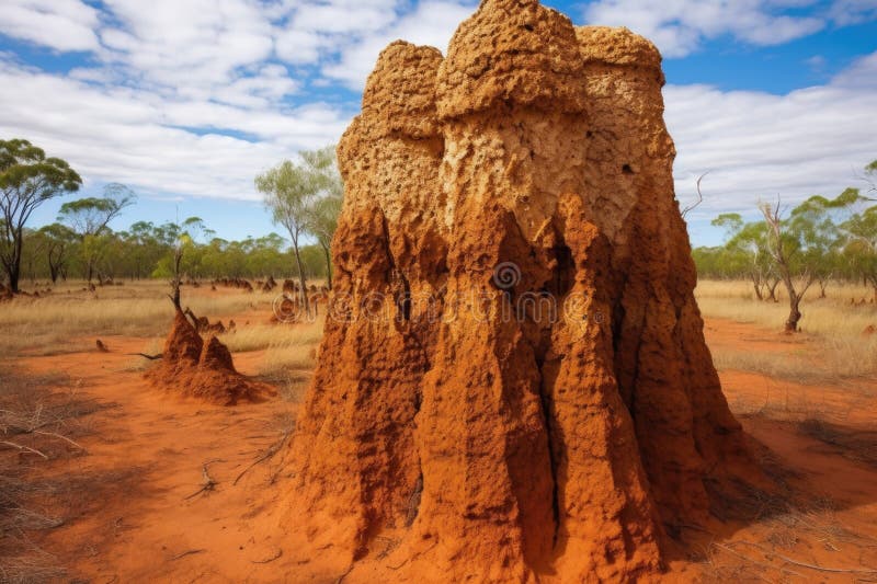 Natural Patterns and Textures of Termite Mound Surface Stock ...