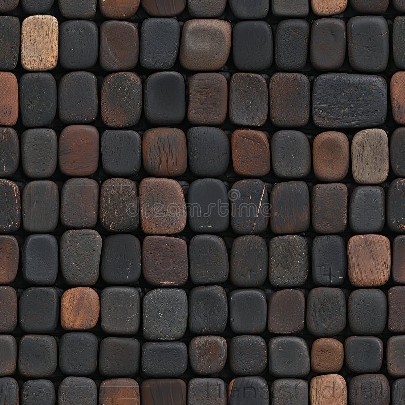 Natural Pebble Tile Seamless Pattern with Zen Inspiration Stock ...