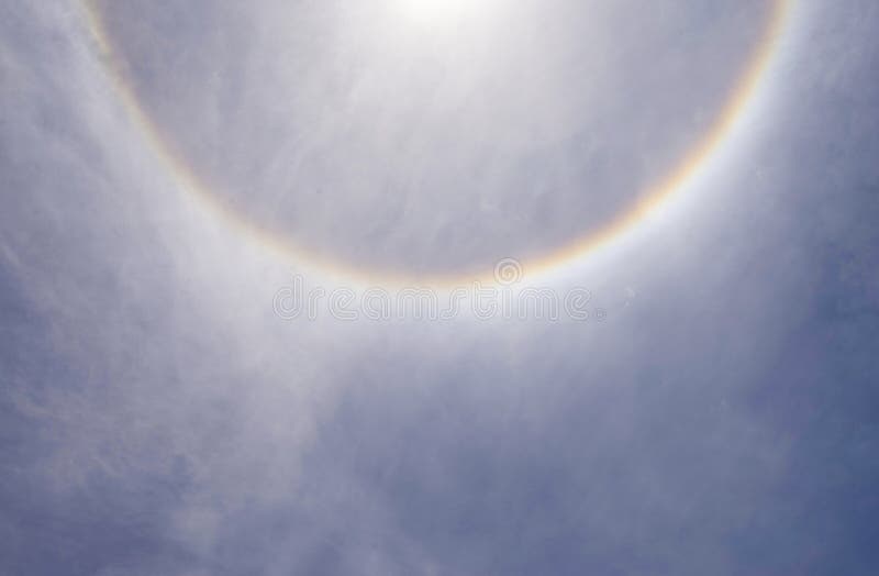 Natural Phenomena in the Sky Rainbow Colors Around the Daytime Sun ...