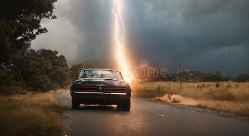 Natural Phenomenon of Lightning Flashing Light Lightning Strikes the ...