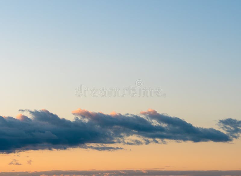 Natural Phenomenon the Movement of Clouds at Sunset Stock Image - Image ...