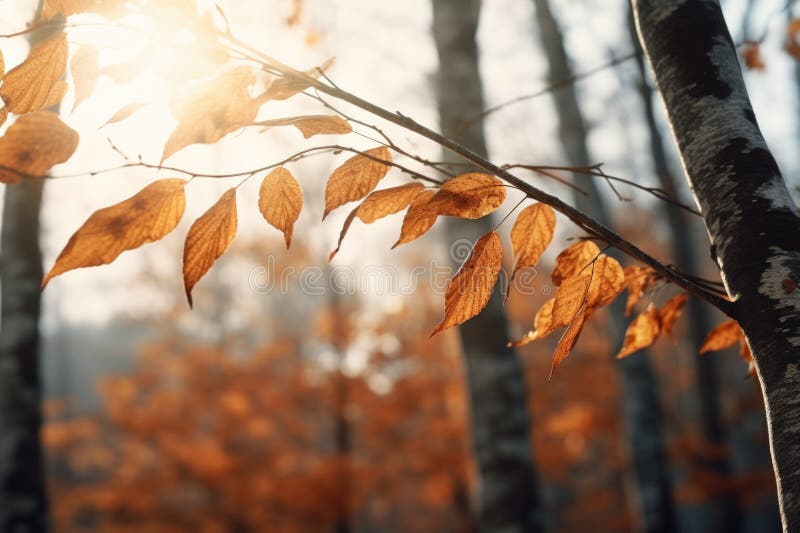 A Natural Phenomenon Where Sunlight Filters through Tree Leaves ...