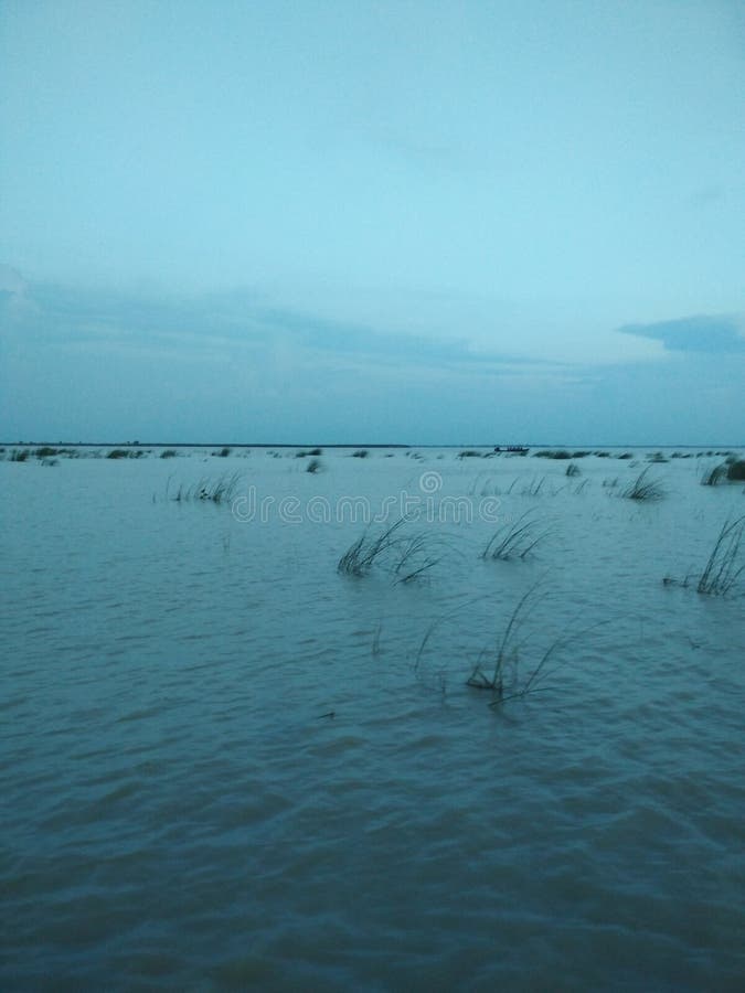 Padma river stock image. Image of water, ocean, horizon - 100331853