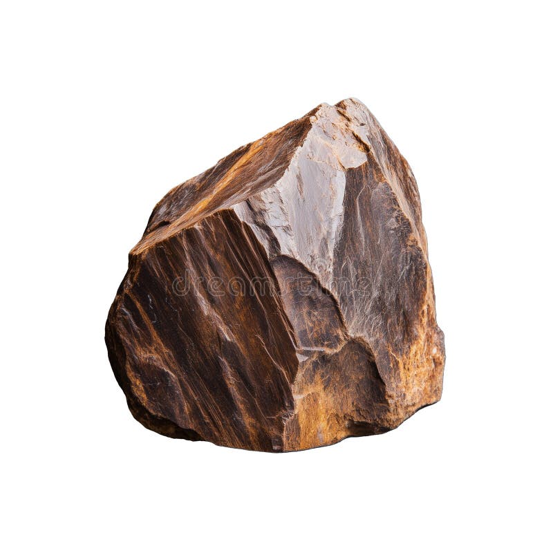 Natural Polished Tiger Eye Stone with Unique Patterns on Transparent ...