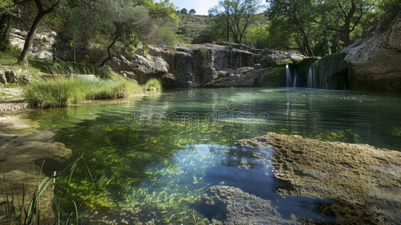 This Natural Pool is Fed by a Nearby Natural Spring and the Water is ...