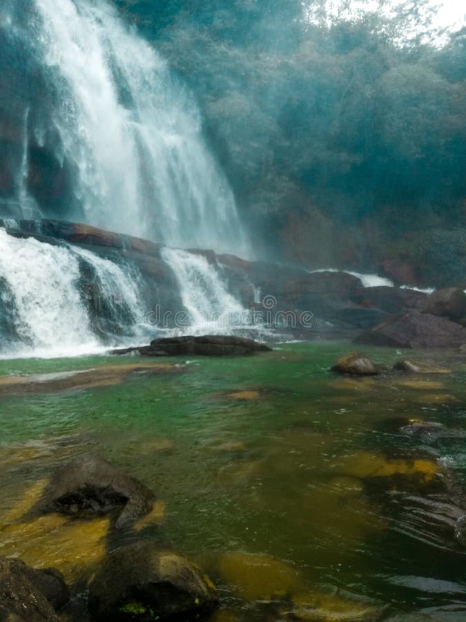 Natural pool stock photo. Image of nature, waterfall - 131139230