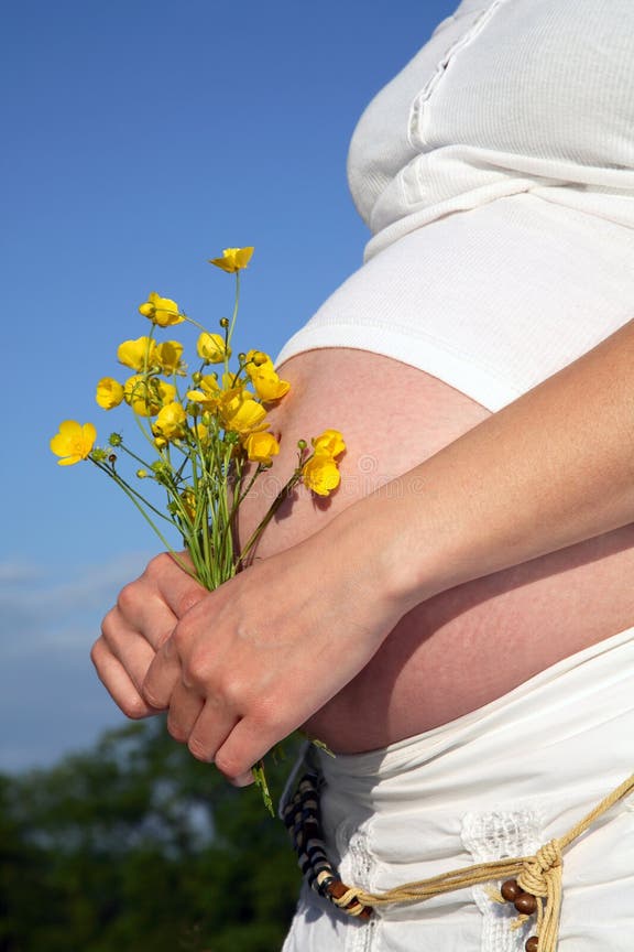 Natural Pregnancy stock image. Image of growing, flowers - 6671129