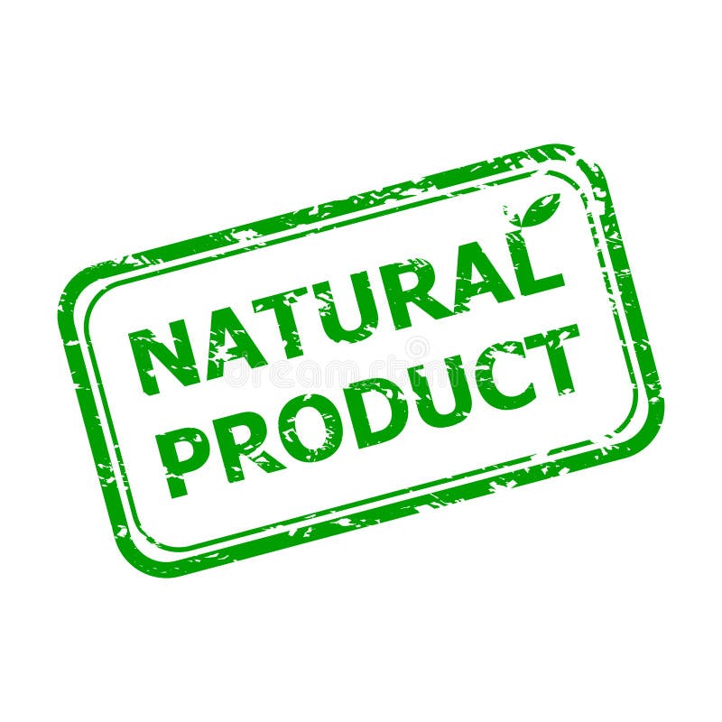 Natural Product Rubber Stamp Stock Vector - Illustration of nature ...