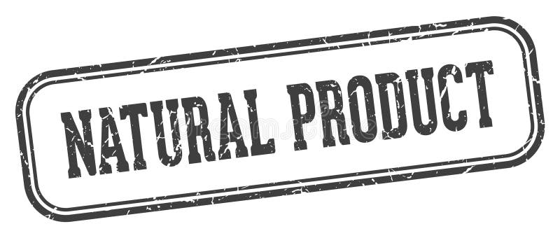 Natural Product Stamp. Natural Product Rectangular Stamp on White ...
