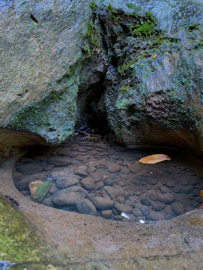 Natural Puddle between the Rocks Stock Image - Image of natural, magic ...