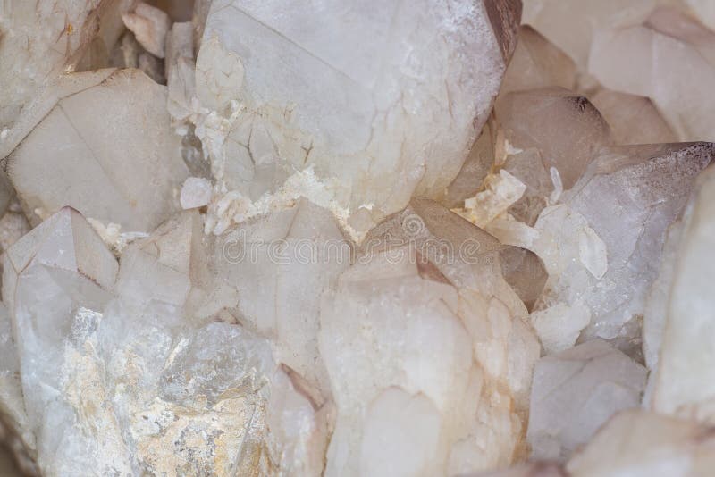 Natural Raw Quartz Crystal Cluster. Prism-shaped Natural Mineral Stone ...