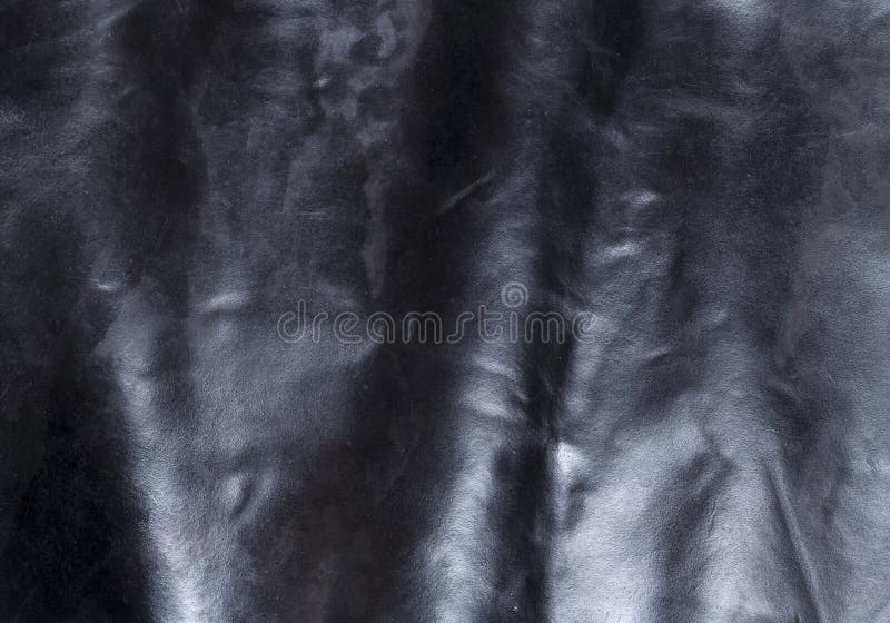 Natural, Real Black Leather Texture Stock Image - Image of clothing ...