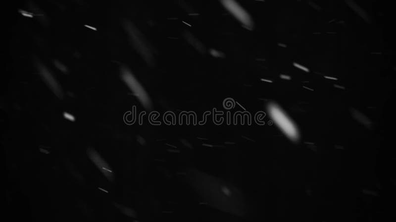 Natural Real Snow Footage on Black Background Isolated, Using for ...