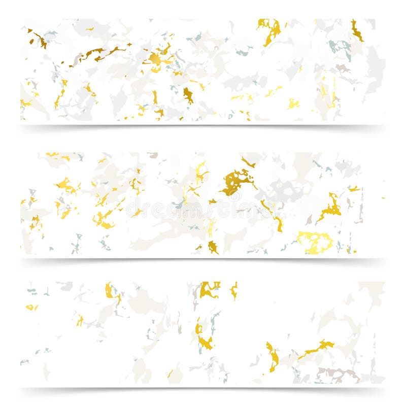 Natural Realistic White Halftone Marble Texture Cards Collection Stock ...