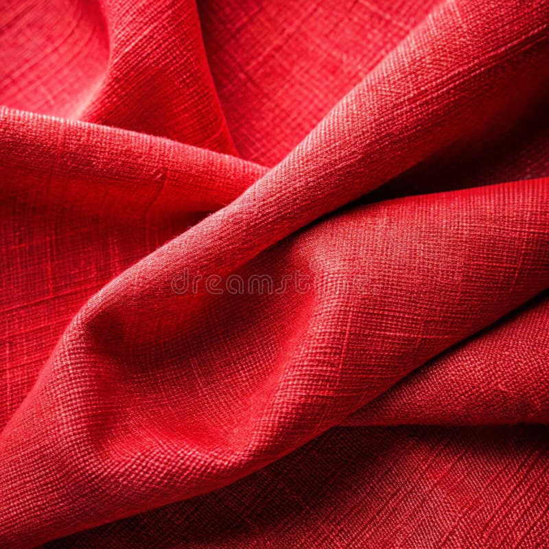 Natural Red Fabric Texture in Light Red Color Stock Illustration ...
