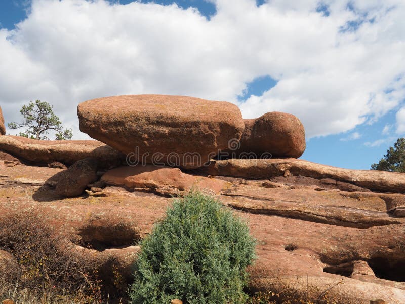Natural Red Rock Formations in Morrison Colorado Stock Photo - Image of ...