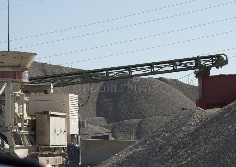 Natural Resource Sand and Gravel Stock Image - Image of industrial ...