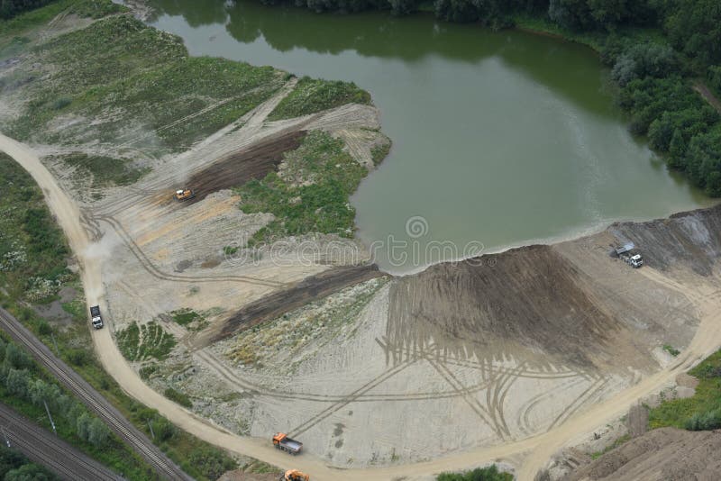 Natural Resource Sand and Gravel Stock Image - Image of industrialist ...