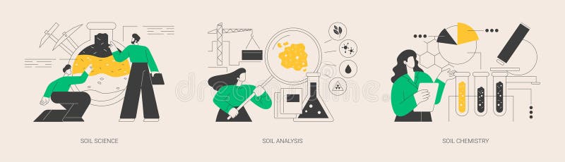 Natural Resource Study Abstract Concept Vector Illustrations. Stock ...