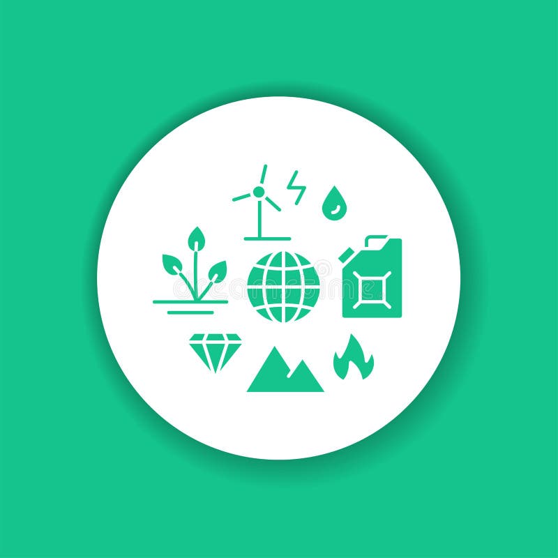 Ecosystem Black Glyph Icon. Sustainable Biodiversity and Animal ...