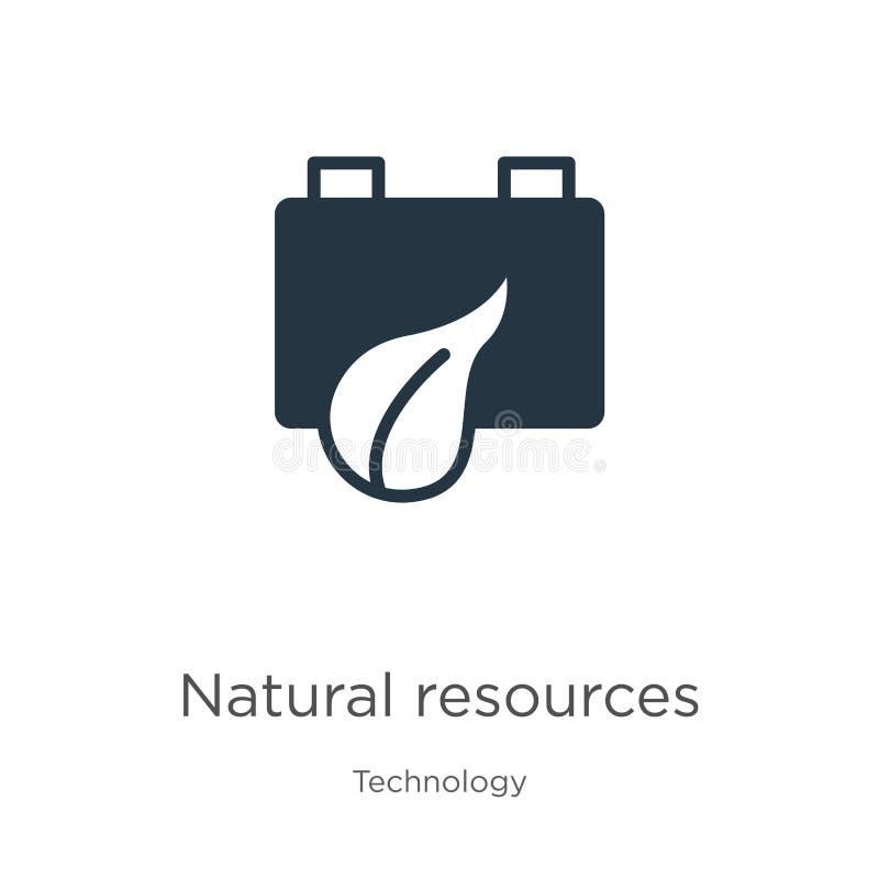 Natural Resources Icon Vector. Trendy Flat Natural Resources Icon from ...