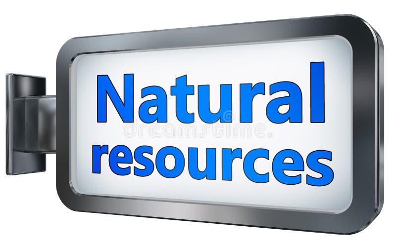 Natural Resources on Billboard Stock Illustration - Illustration of ...