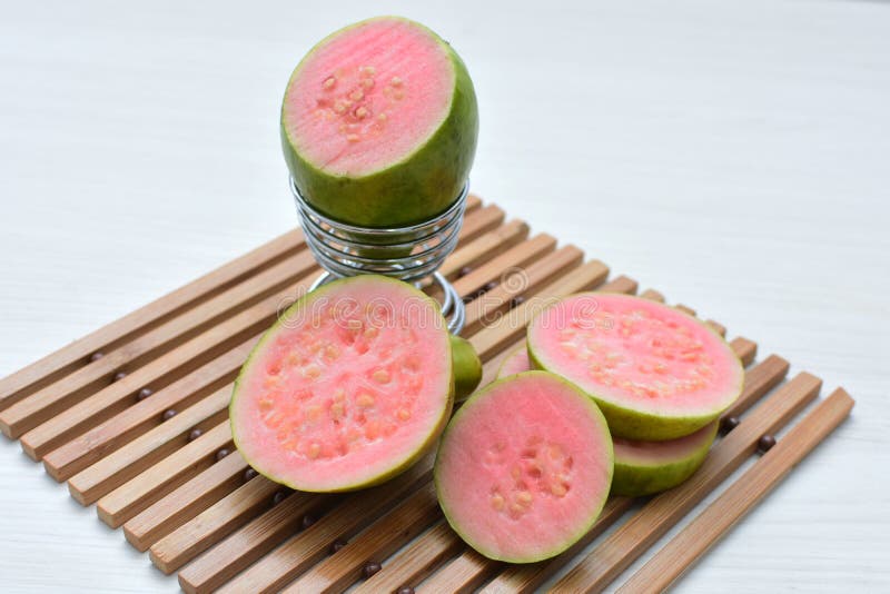 Natural ripe guava fruit stock image. Image of yellow - 176379107