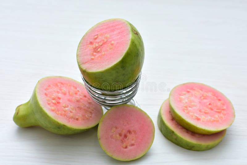 Natural ripe guava fruit stock image. Image of seed - 176379117