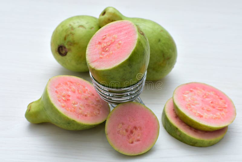 Natural ripe guava fruit stock photo. Image of india - 176661728