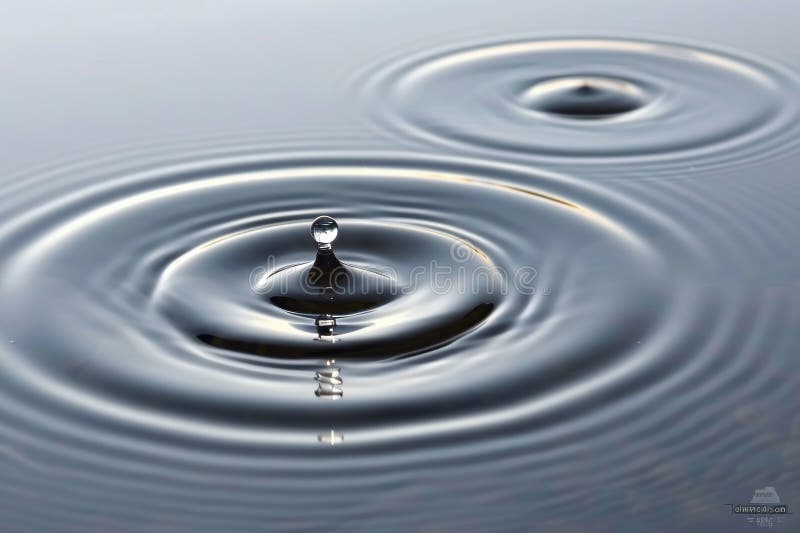 Natural Ripple Texture of Abstract Water Shadow Surface Against a ...