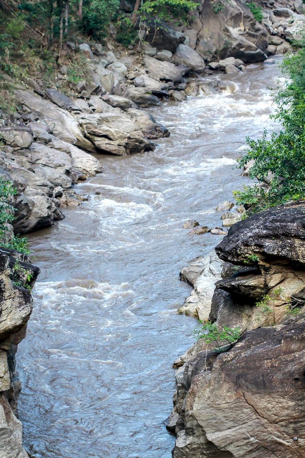 The River Flows through the Valley. Stock Photo - Image of outdoor ...